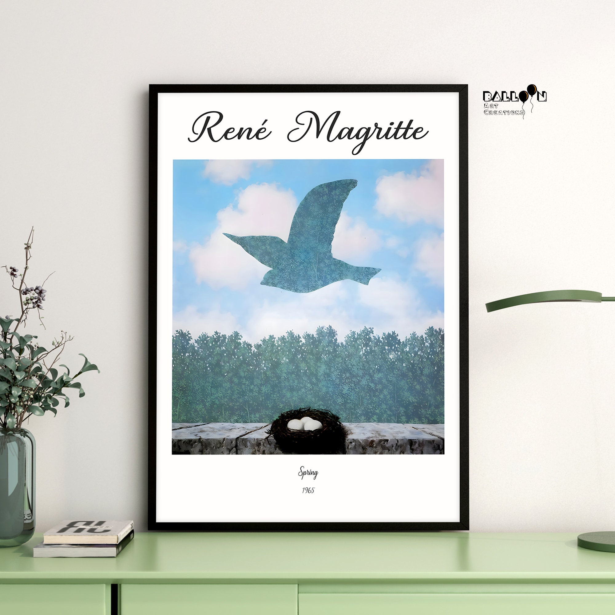 Rene Magritte, Spring, 1965, Rene Magritte Poster, Famous Paintings ...