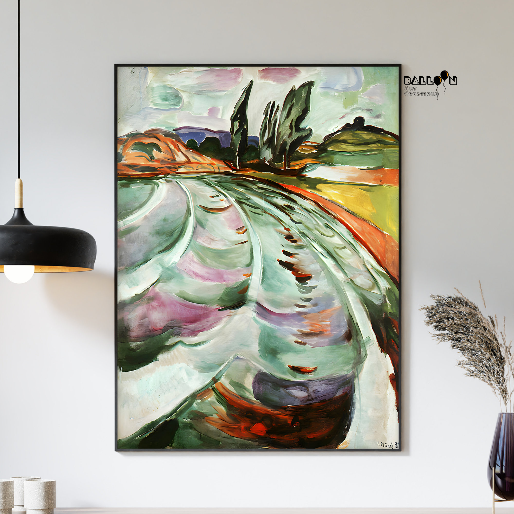 Edvard Munch, the Wave, 1921, Edvard Munch Poster, Portrait Art ...