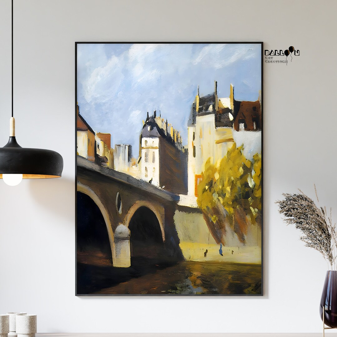 Edward Hopper, Bridge on the Seine, 1909, Edward Hopper Print, Modern ...