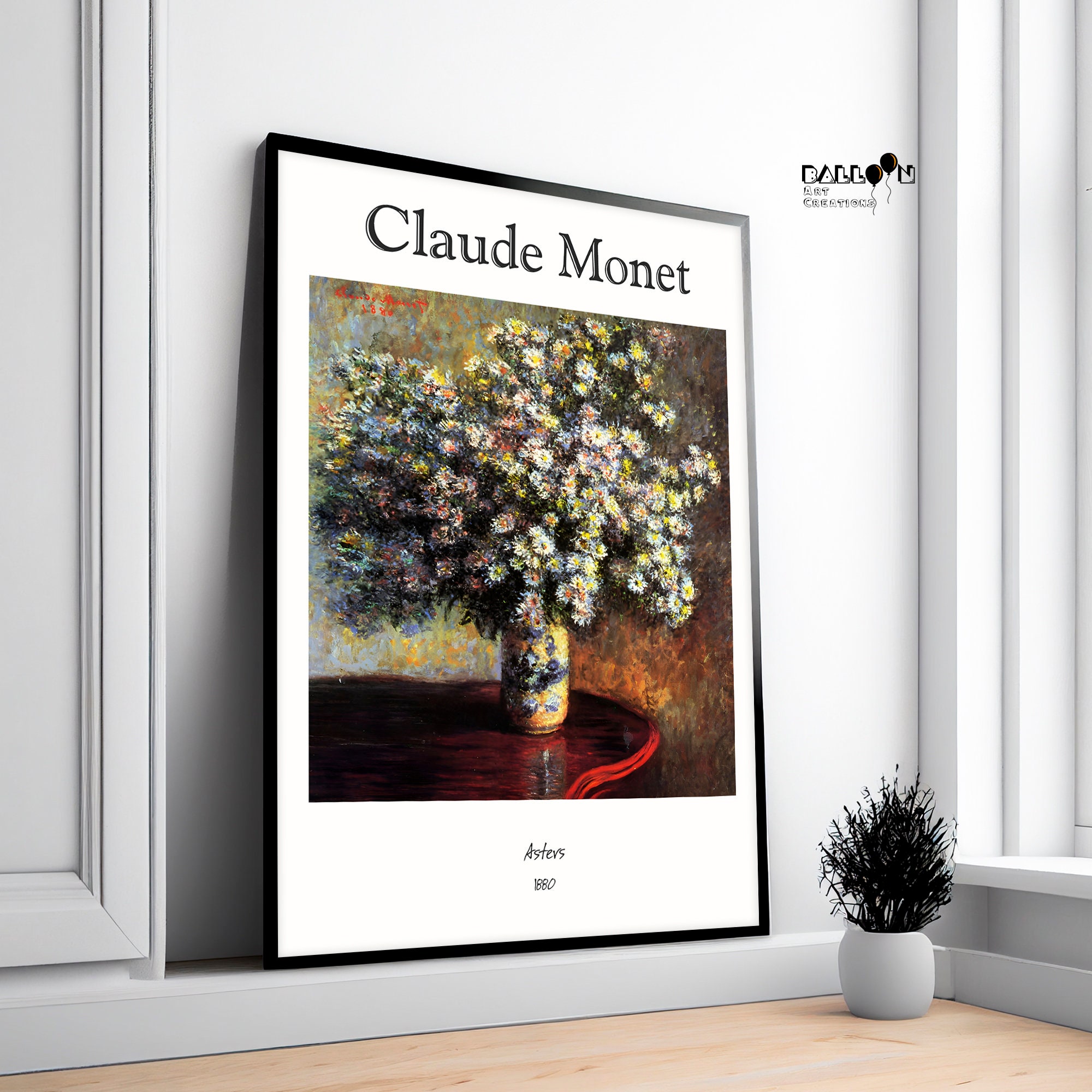 Claude Monet, Asters, 1880, Monet Poster, Impressionist Art, Wall Home ...