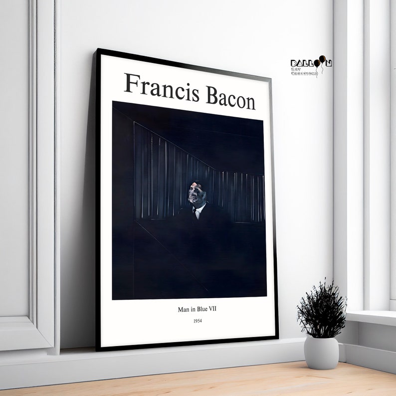 Francis Bacon, Man in Blue VII, 1954, Francis Bacon Poster, Museum Art ...