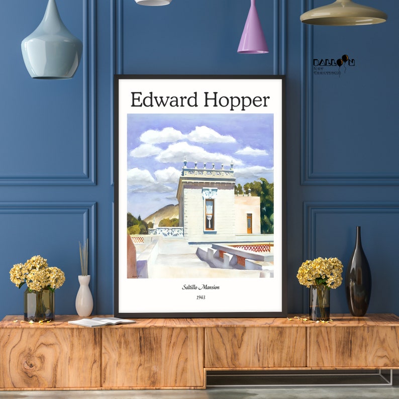 Edward Hopper, Saltillo Mansion, 1943, Edward Hopper Poster, Exhibition ...