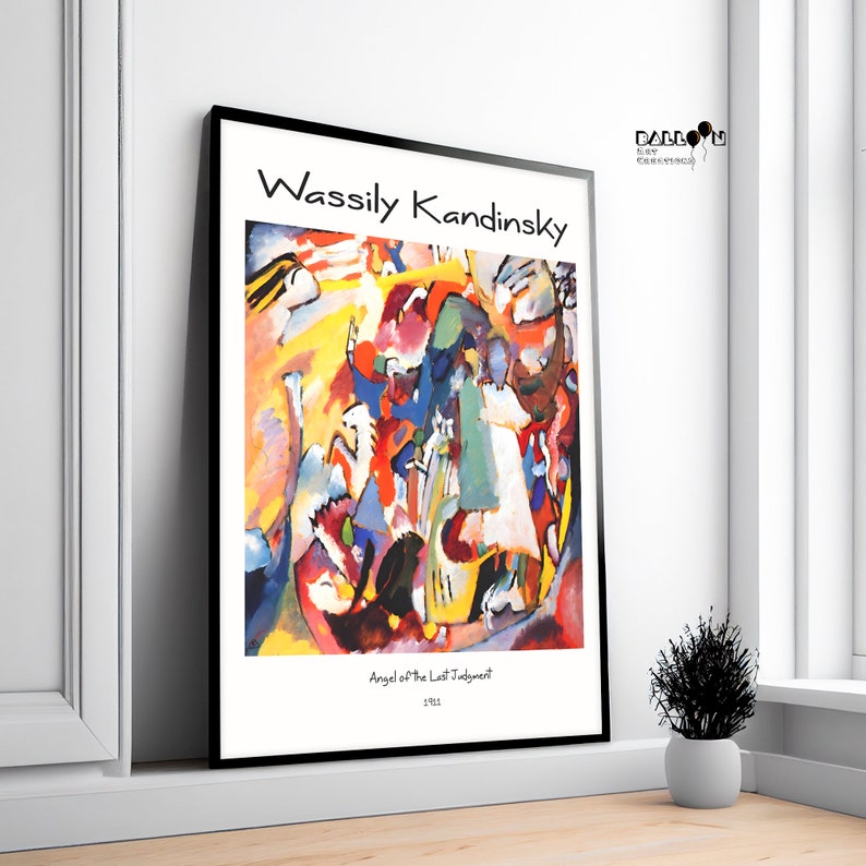 Wassily Kandinsky, Angel of the Last Judgment, 1911, Kandinsky Wall Art ...