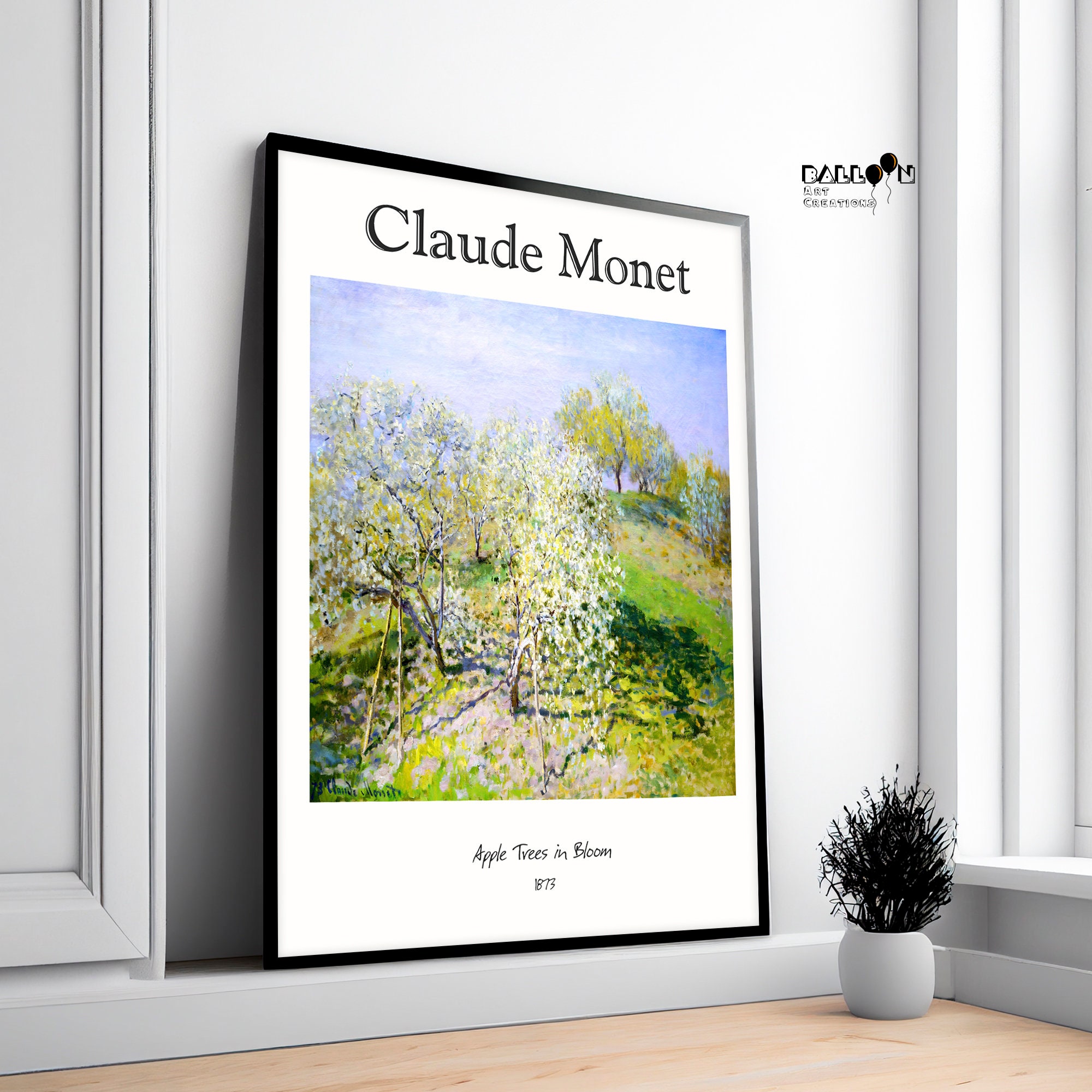 Claude Monet, Apple Trees in Bloom, 1873, Claude Monet Print, Gift Idea ...