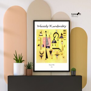 Wassily Kandinsky, Decisive Pink, 1932, Kandinsky Poster, Expressionist ...