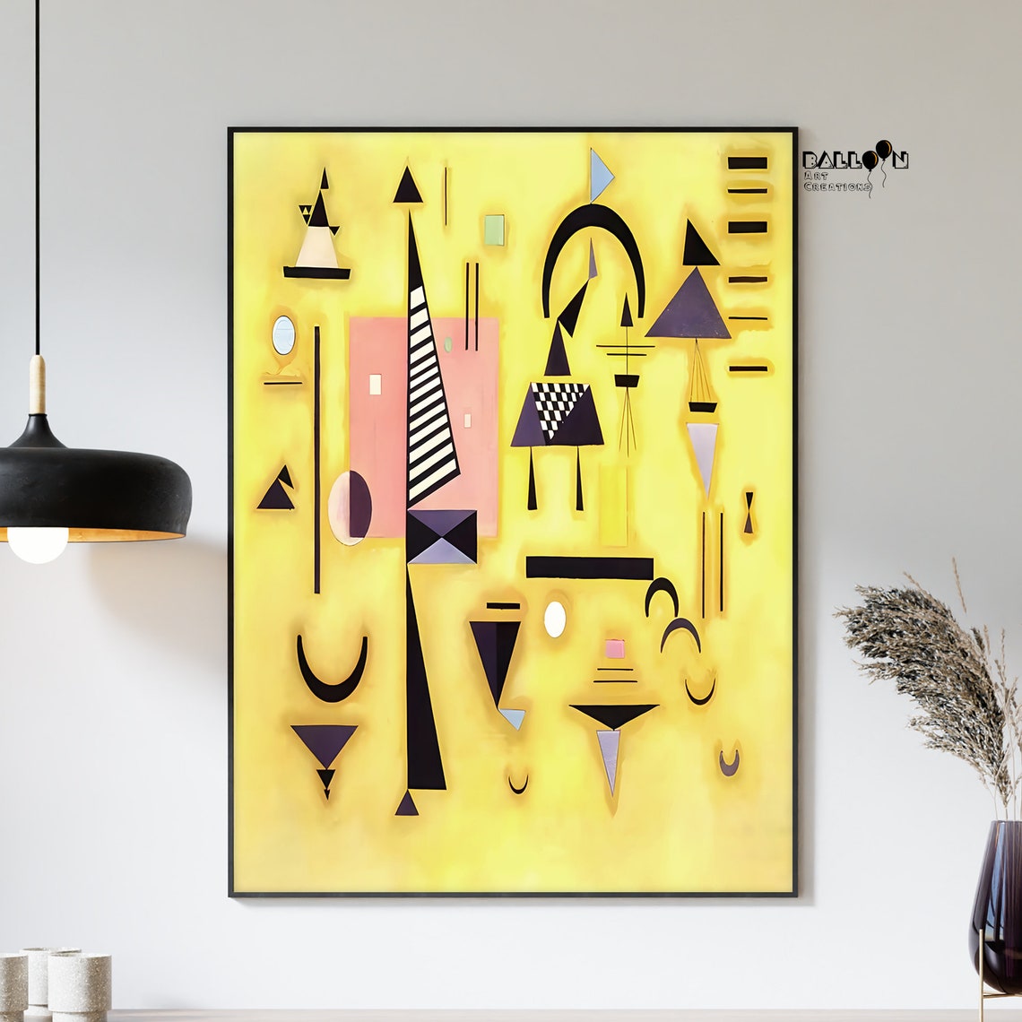 Wassily Kandinsky, Decisive Pink, 1932, Kandinsky Poster, Expressionist ...