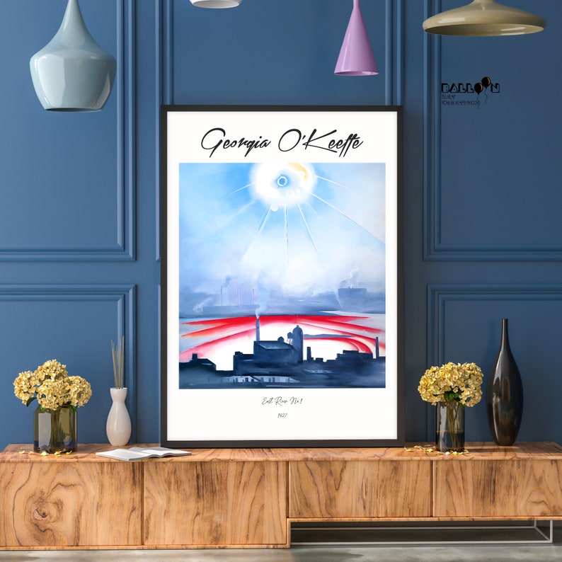 Georgia O'keeffe, East River No.1, 1927, Georgia O Keeffe Poster, Modern Art Poster, Exhibition ...