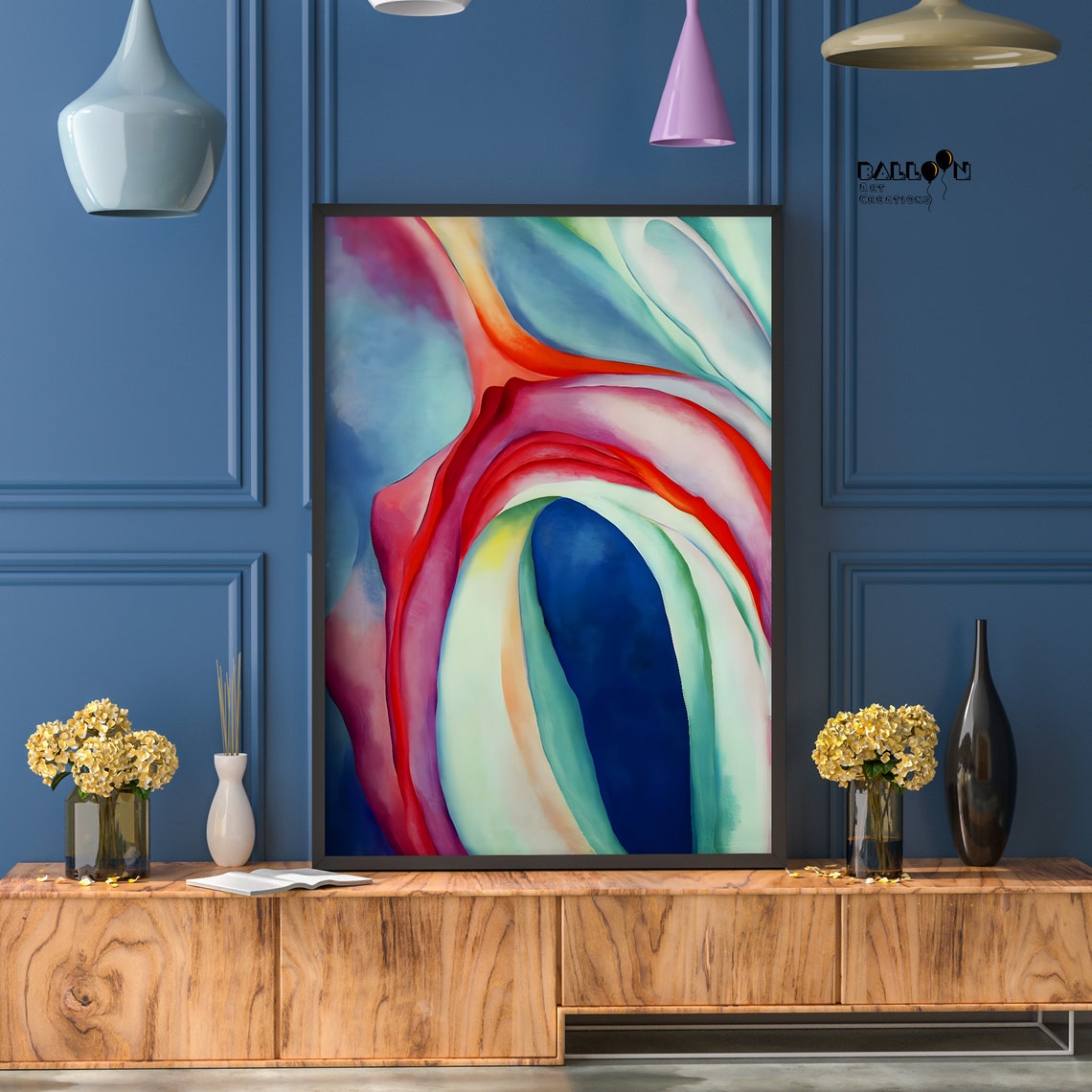 Georgia O Keeffe, Music Pink and Blue No.2, 1918, Georgia O Keeffe ...