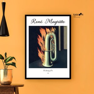 Rene Magritte, the Discovery of Fire, 1935, Rene Magritte Poster ...