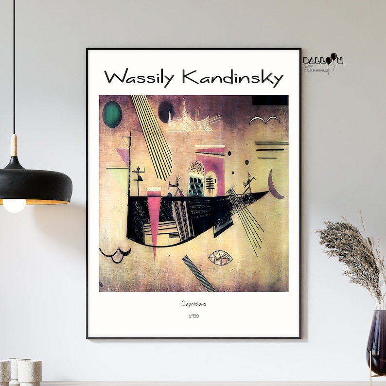 Wassily Kandinsky, Capricious, 1930, Kandinsky Poster, Expressionist ...