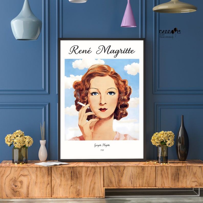 Rene Magritte, Georgette Magritte, 1934, Rene Magritte Poster, Magritte ...