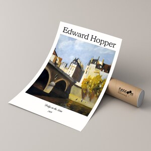 Edward Hopper, Bridge on the Seine, 1909, Edward Hopper Print, Wall Art ...