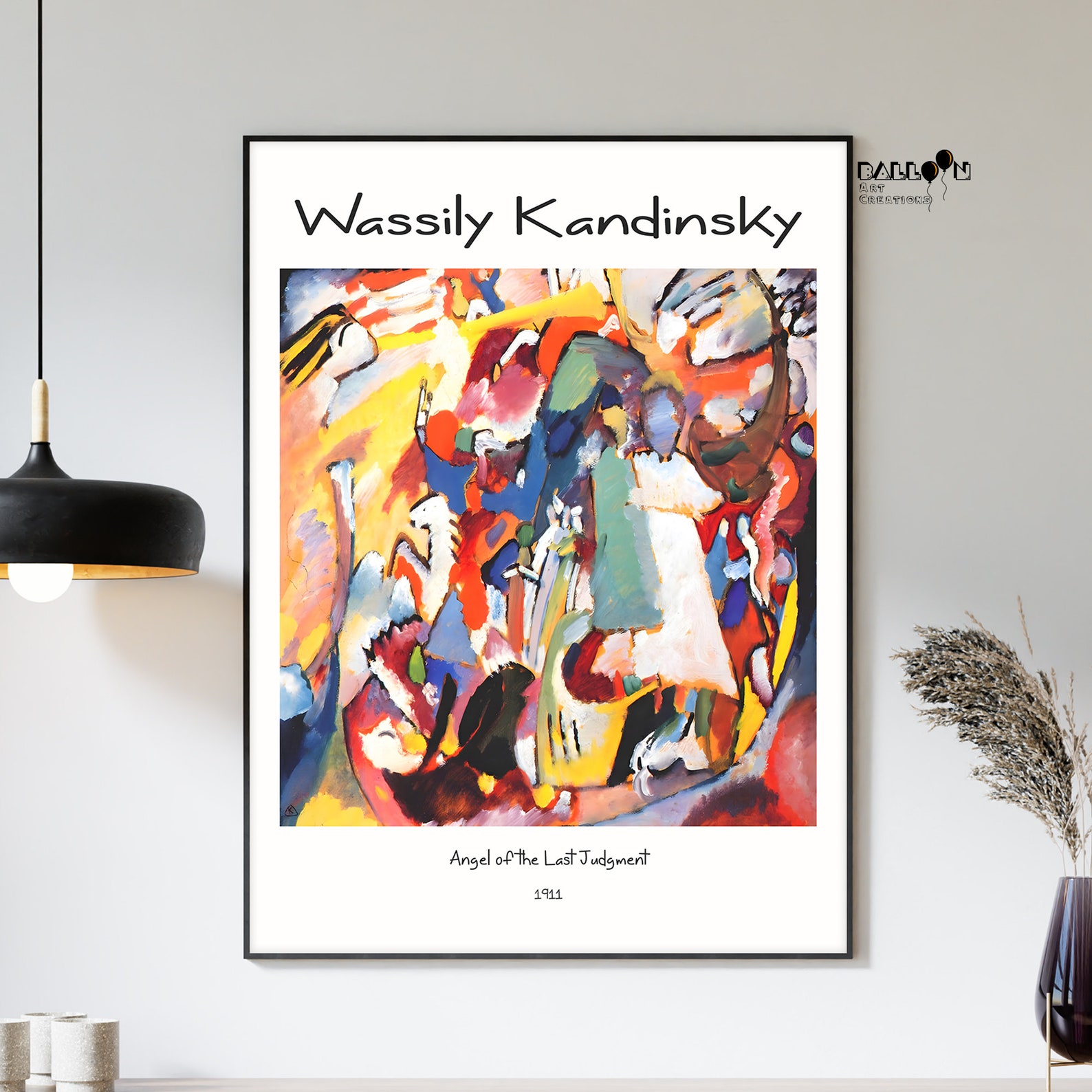 Wassily Kandinsky, Angel of the Last Judgment, 1911, Kandinsky Wall Art ...
