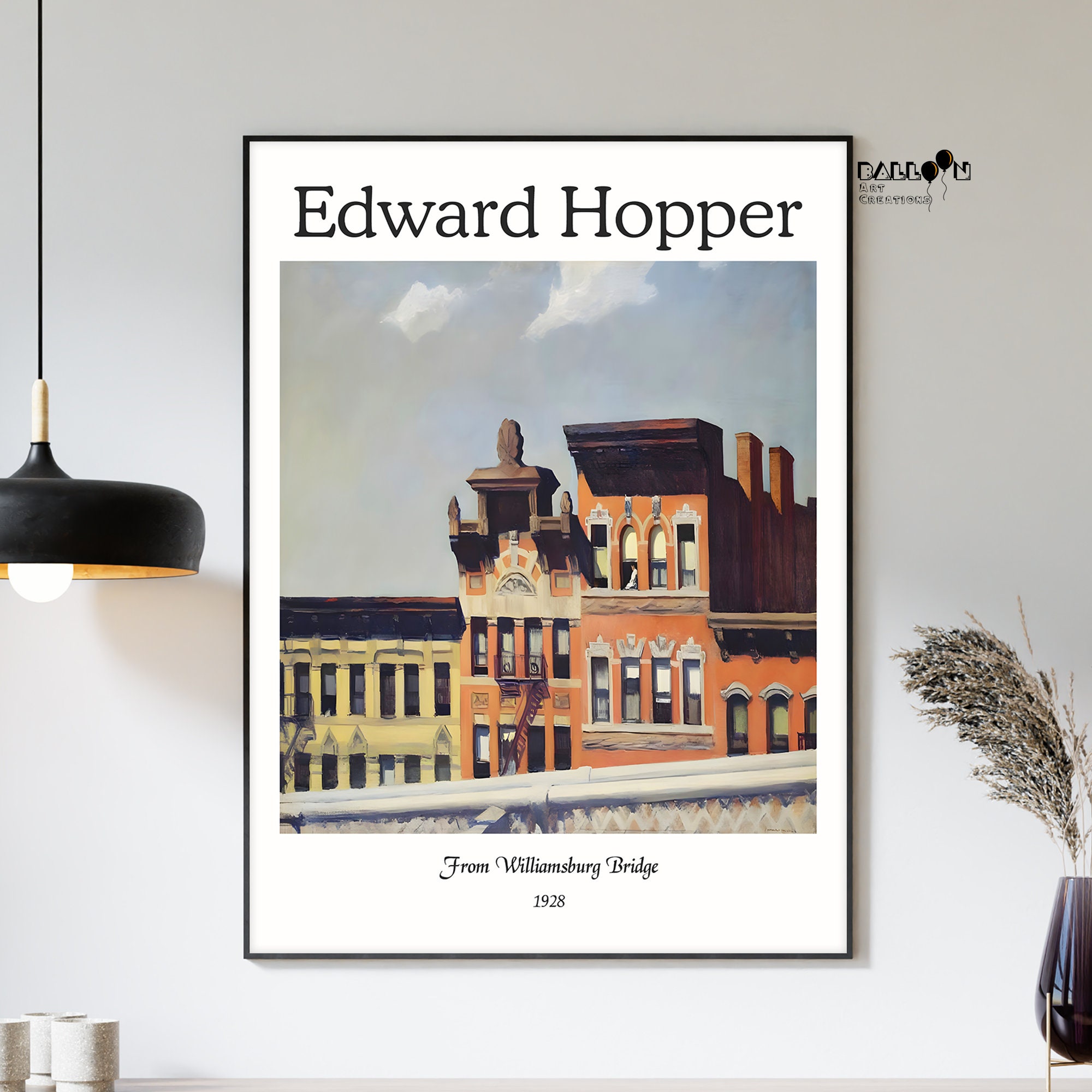 Edward Hopper, From Williamsburg Bridge, 1928, Hopper Poster ...