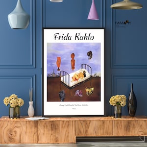 Frida Kahlo, Henry Ford Hospital-la Cama Volando, 1932, Frida Kahlo ...