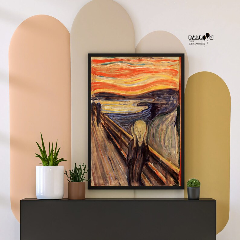 Edvard Munch, the Scream, 1893, Edvard Munch Poster, Portrait Art ...
