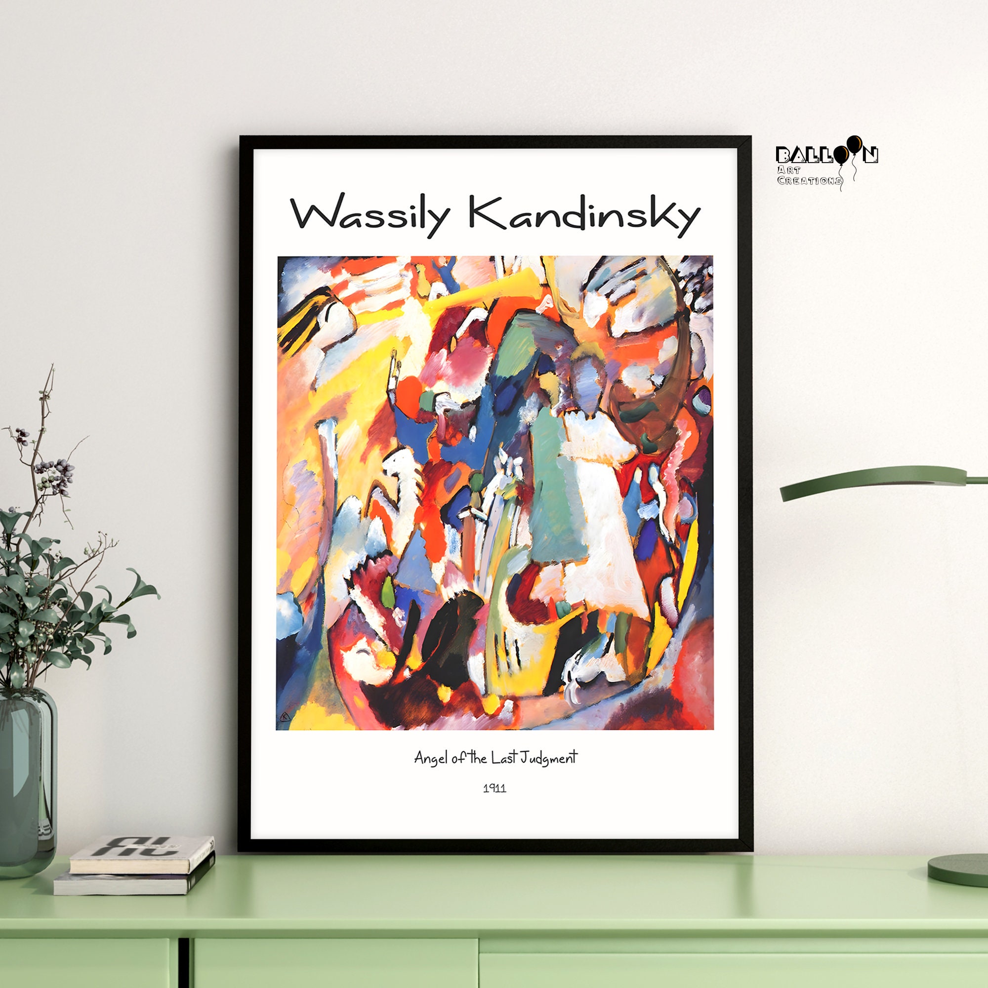 Wassily Kandinsky, Angel of the Last Judgment, 1911, Kandinsky Wall Art ...