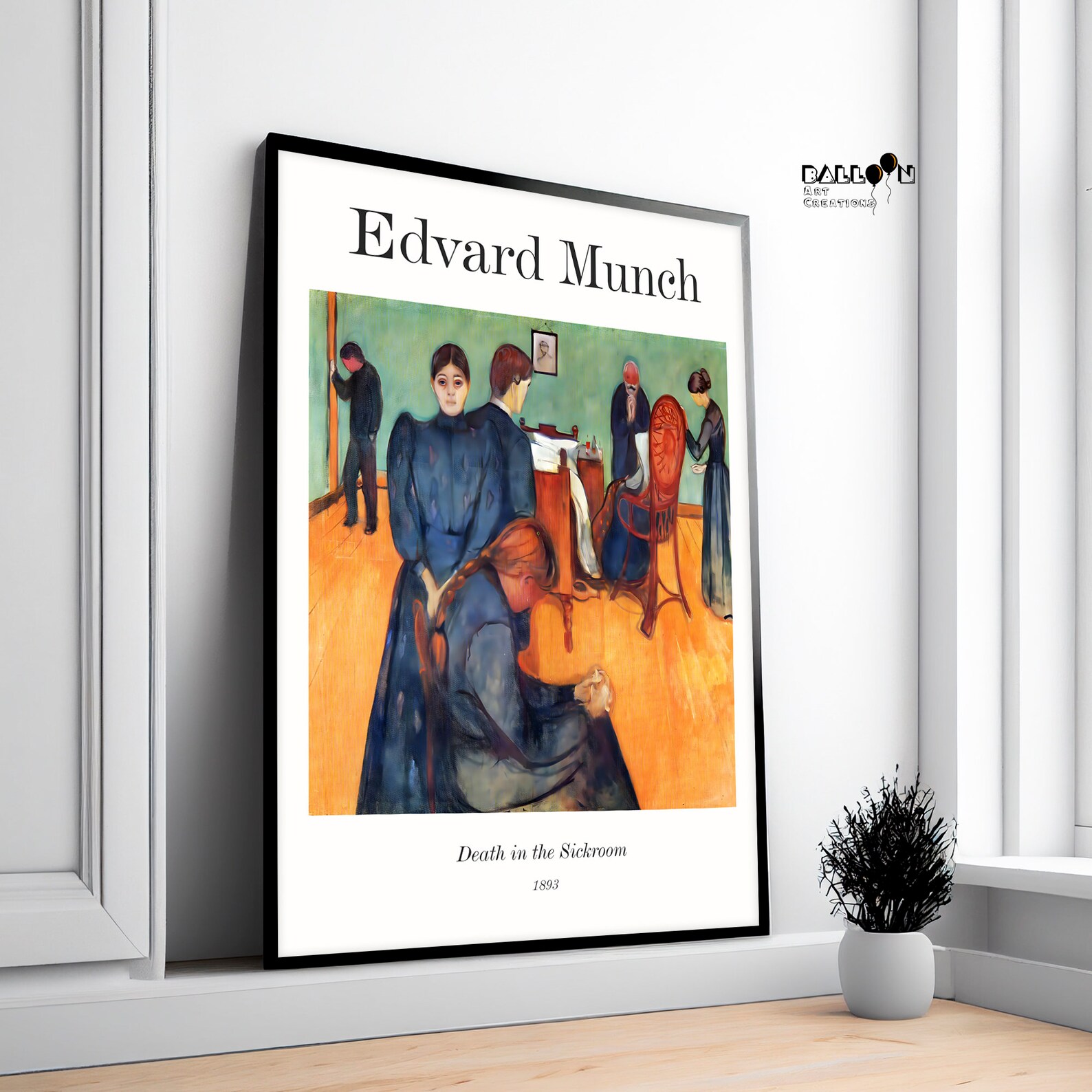 Edvard Munch, Death in the Sickroom, 1893, Edvard Munch Poster, Museum ...