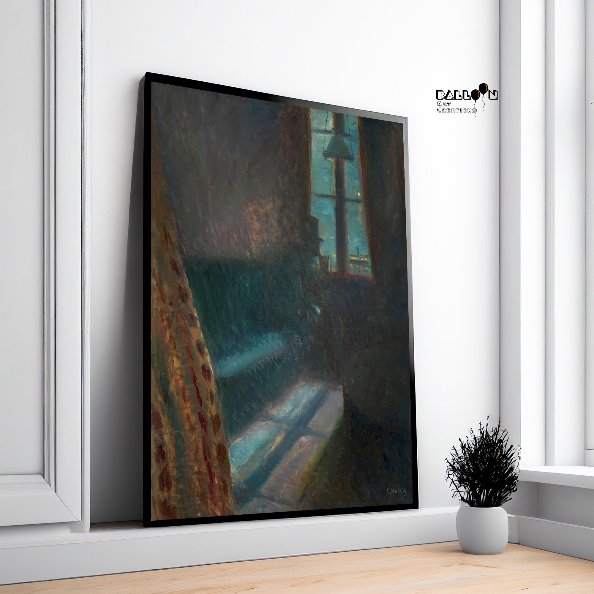 Edvard Munch, Night, 1890, Edvard Munch Print, Museum Print, Wall Art ...