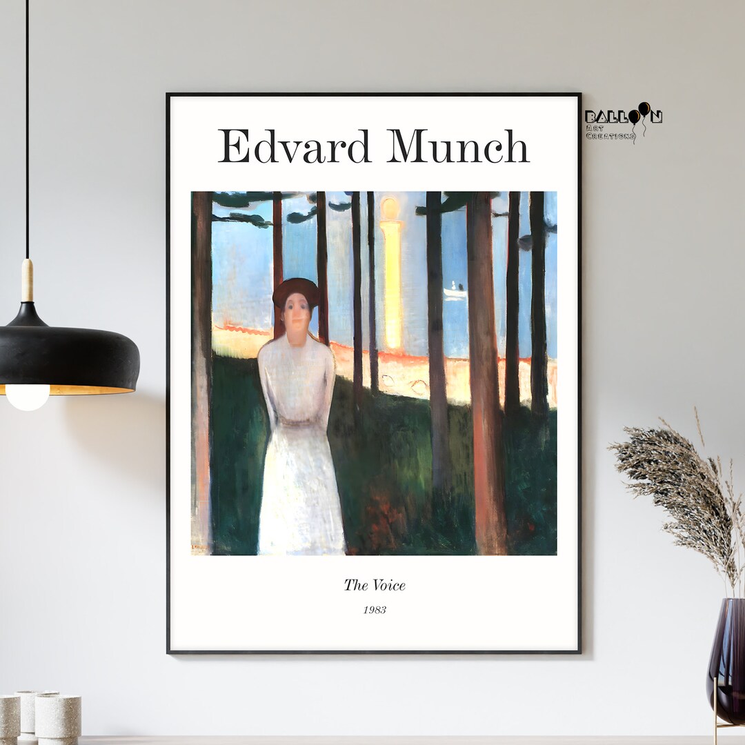 Edvard Munch, the Voice, 1983, Edvard Munch Poster, Munch Wall Poster ...