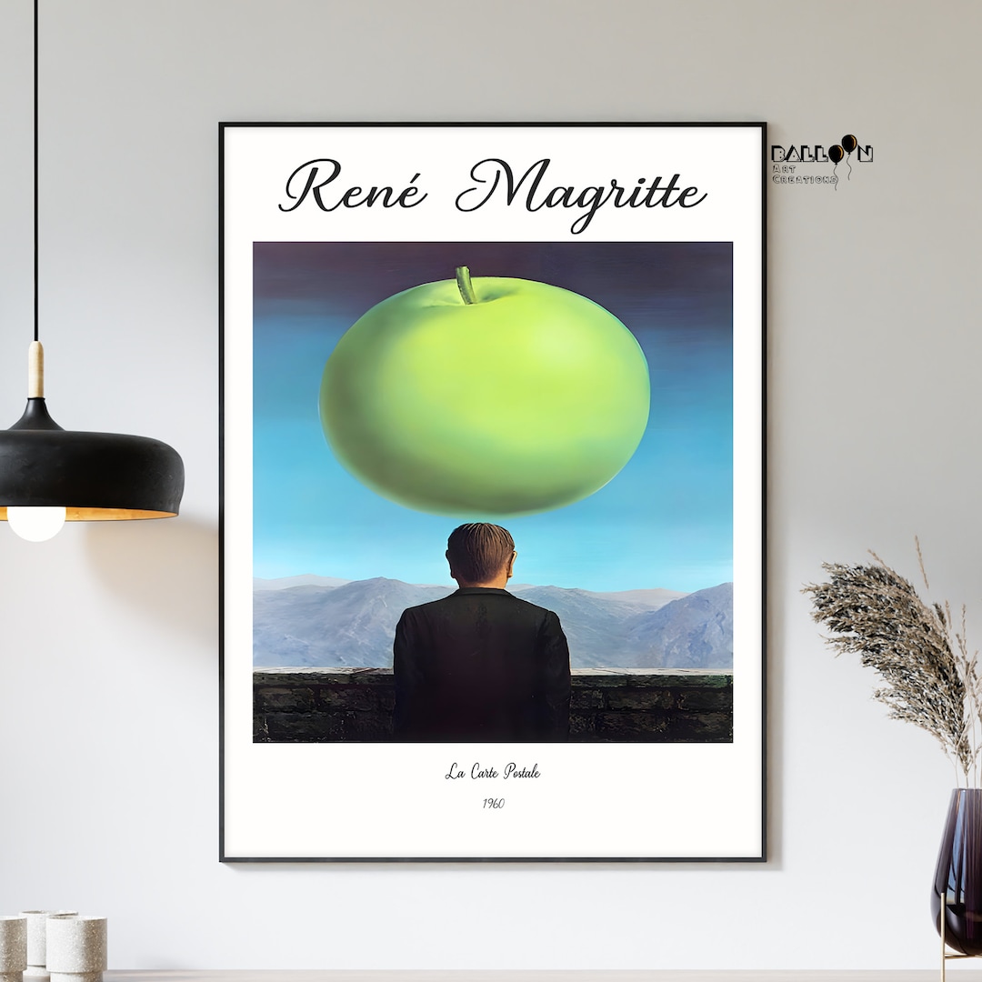 Rene Magritte, La Carte Postale, 1960, Rene Magritte Poster, Wall Decor ...