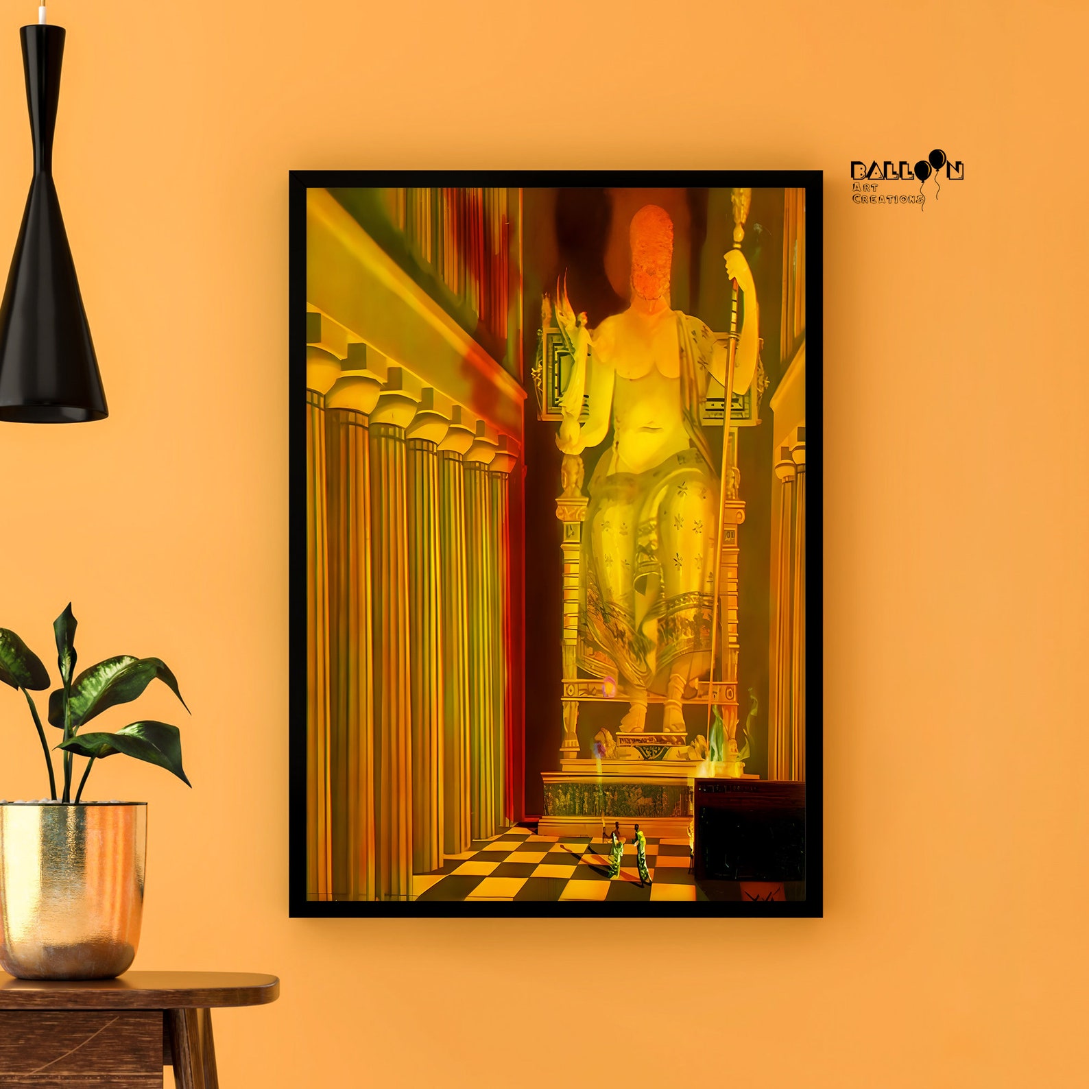 Salvador Dali, Statue of Olympic Zeus, 1954, Salvador Dali Poster ...