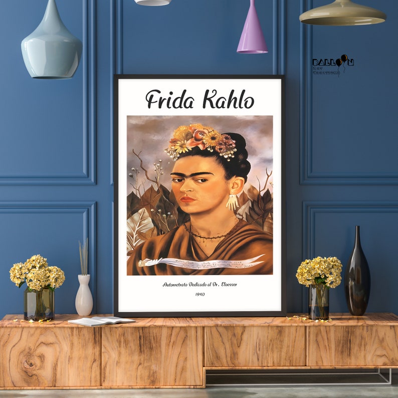 Frida Kahlo, Autorretrato Dedicado Al Dr. Eloesser, 1940, Frida Kahlo ...