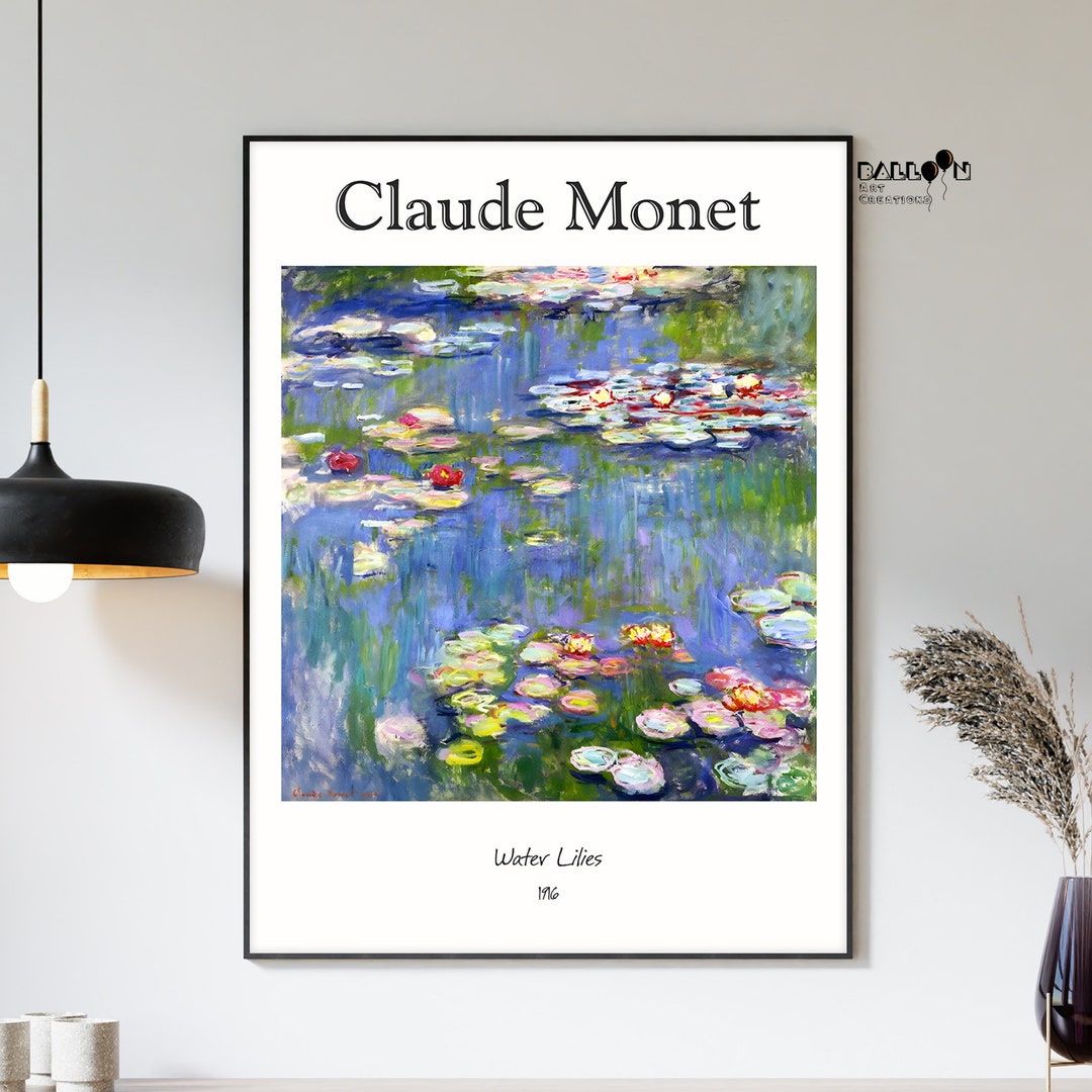 Claude Monet, Water Lilies, 1916, Claude Monet Wall Art, Landscape Art ...