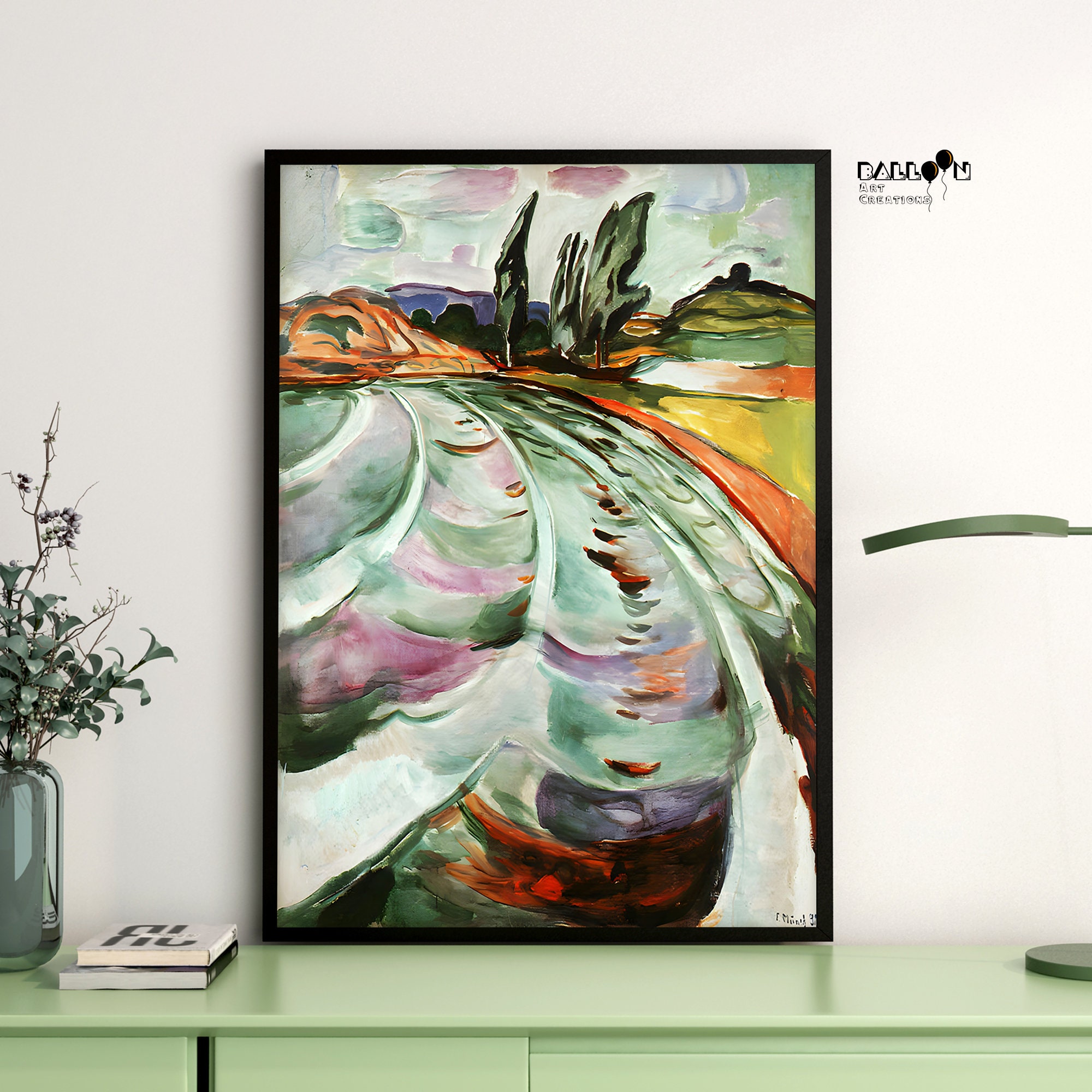 Edvard Munch, the Wave, 1921, Edvard Munch Poster, Portrait Art ...