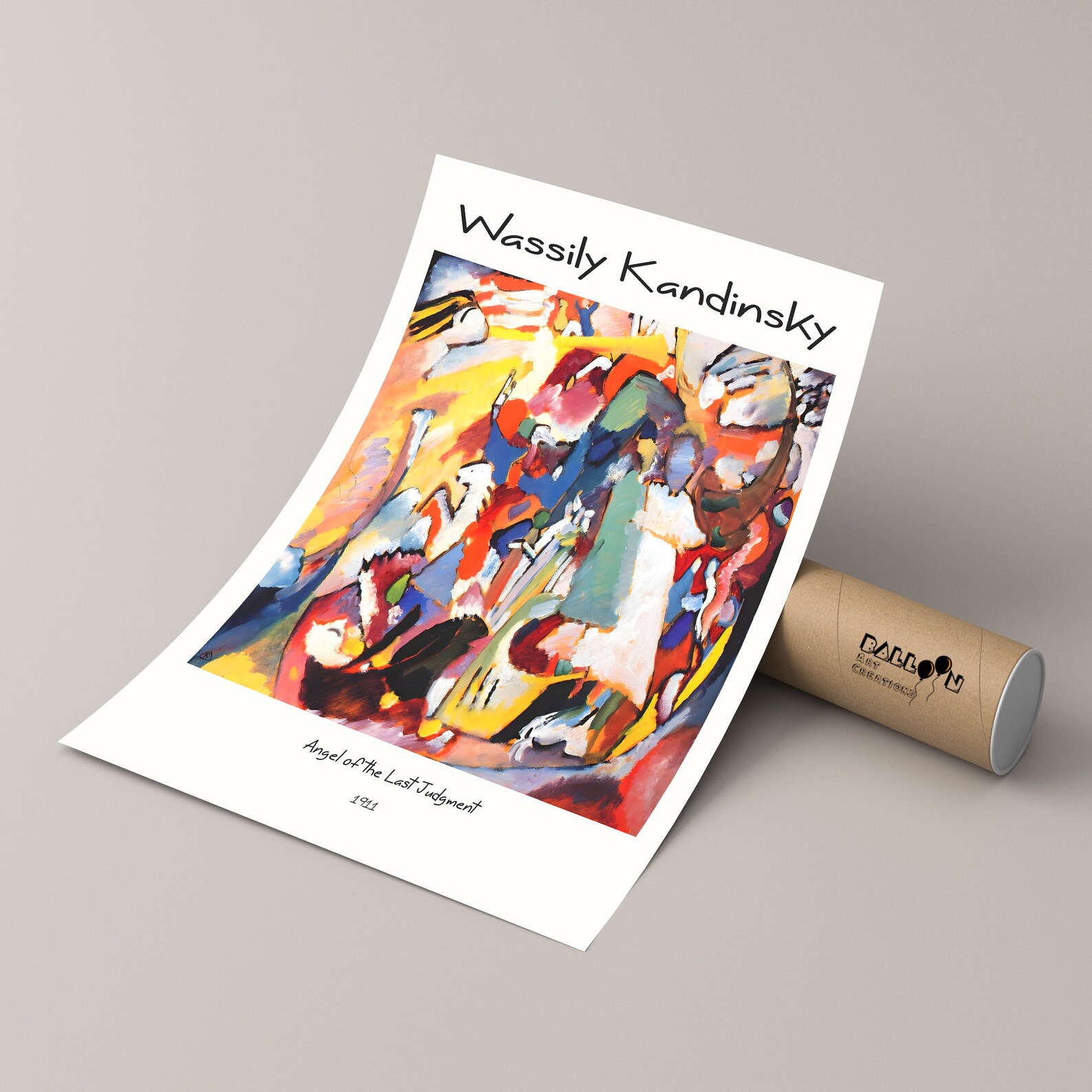 Wassily Kandinsky, Angel of the Last Judgment, 1911, Kandinsky Wall Art ...