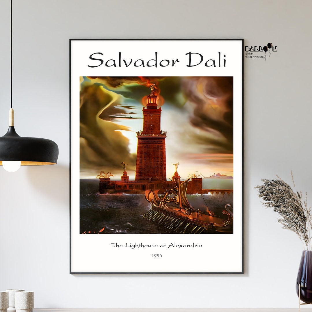 Salvador Dali, the Lighthouse at Alexandria, 1954, Salvador Dali Poster ...