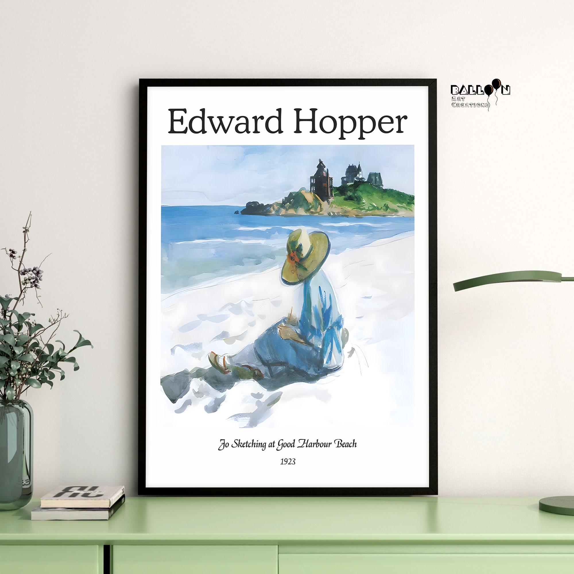 Edward Hopper, Jo Sketching at Good Harbour Beach, 1923 Edward Hopper ...