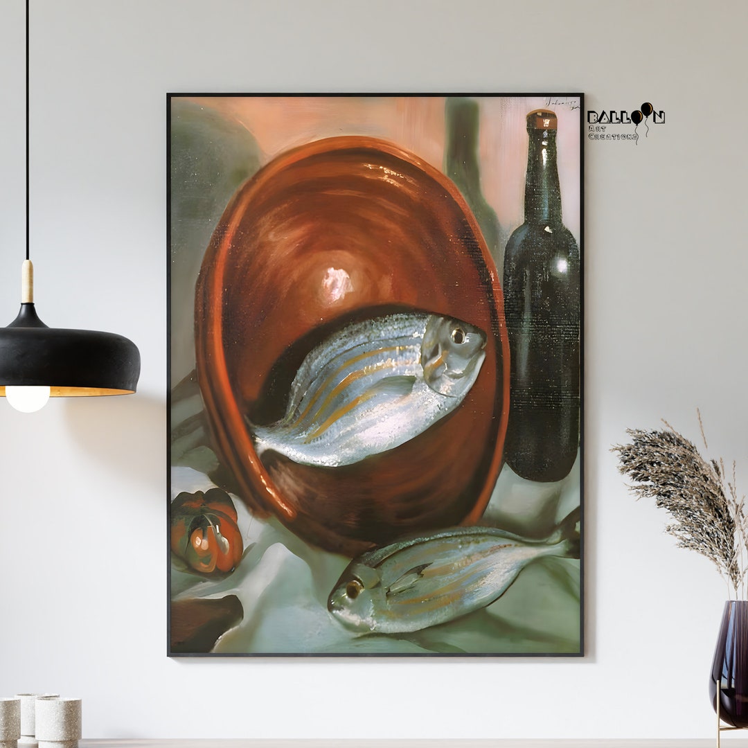 Salvador Dali, Still Life Fish With Red Bowl, 1923-1924, Salvador Dali ...