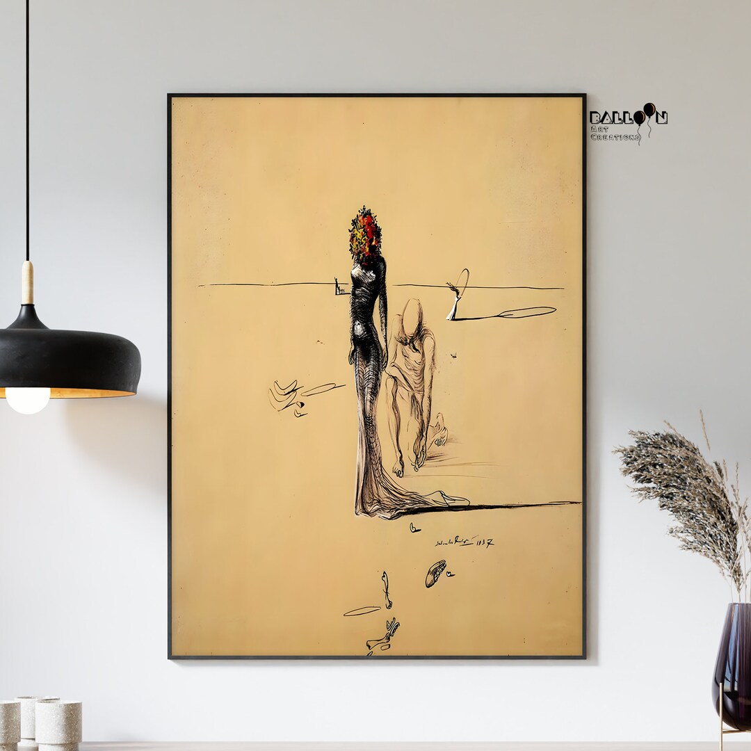 Salvador Dali, Woman With Flower Head, 1937, Salvador Dali Print ...