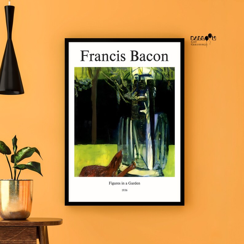 Francis Bacon, Figures in a Garden, 1936, Francis Bacon Poster, Modern ...
