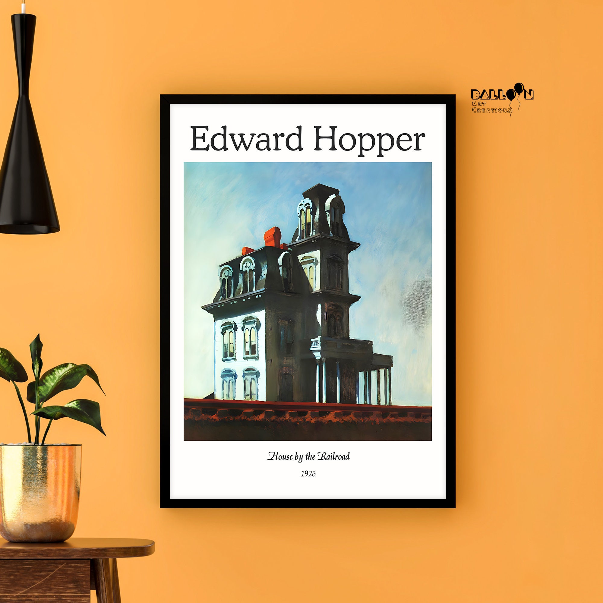 Edward Hopper, House by the Railroad, 1925, Edward Hopper Poster ...