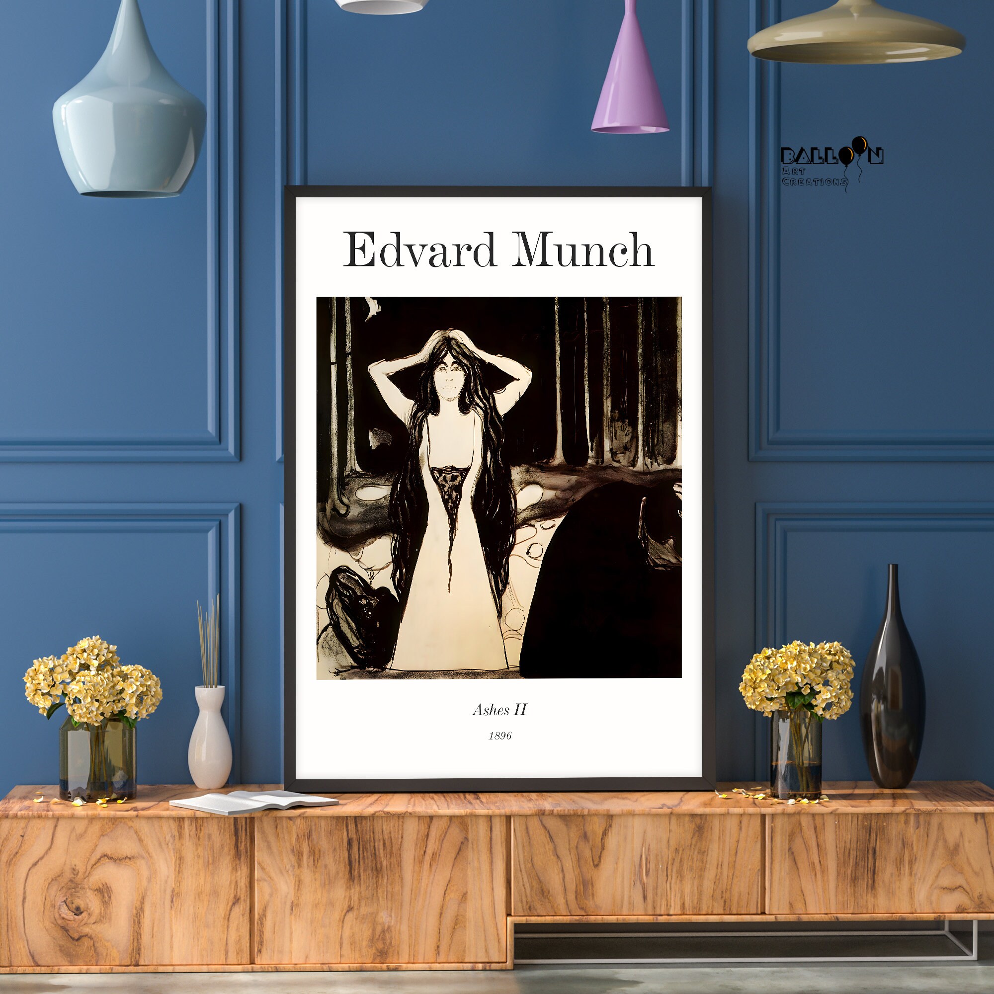 Edvard Munch, Ashes II, 1896, Edvard Munch Poster, Munch Wall Poster ...