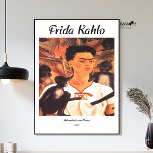 Frida Kahlo, Autorretrato Con Monos, 1943, Frida Kahlo Poster, Modern ...