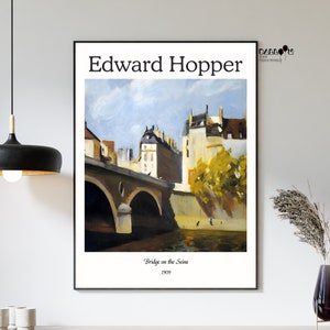 Edward Hopper, Bridge on the Seine, 1909, Edward Hopper Print, Wall Art ...
