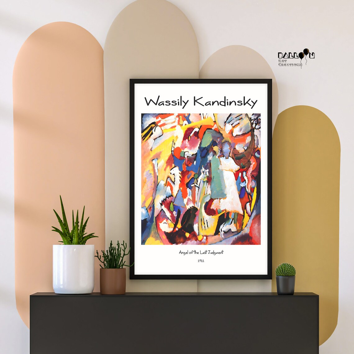 Wassily Kandinsky, Angel of the Last Judgment, 1911, Kandinsky Wall Art ...