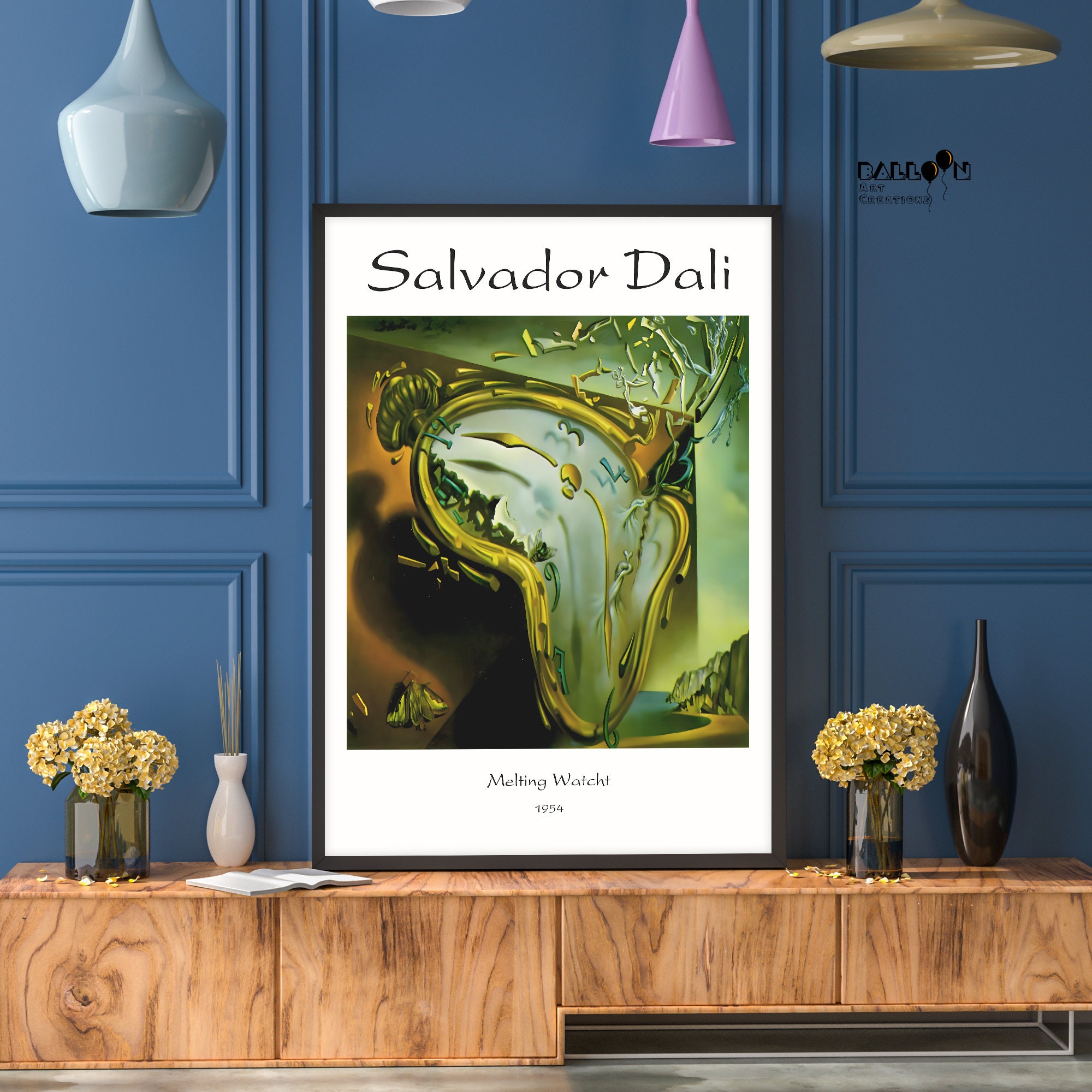 Salvador Dali, Melting Watch, 1954, Salvador Dali Print, Dali Exhibiton ...