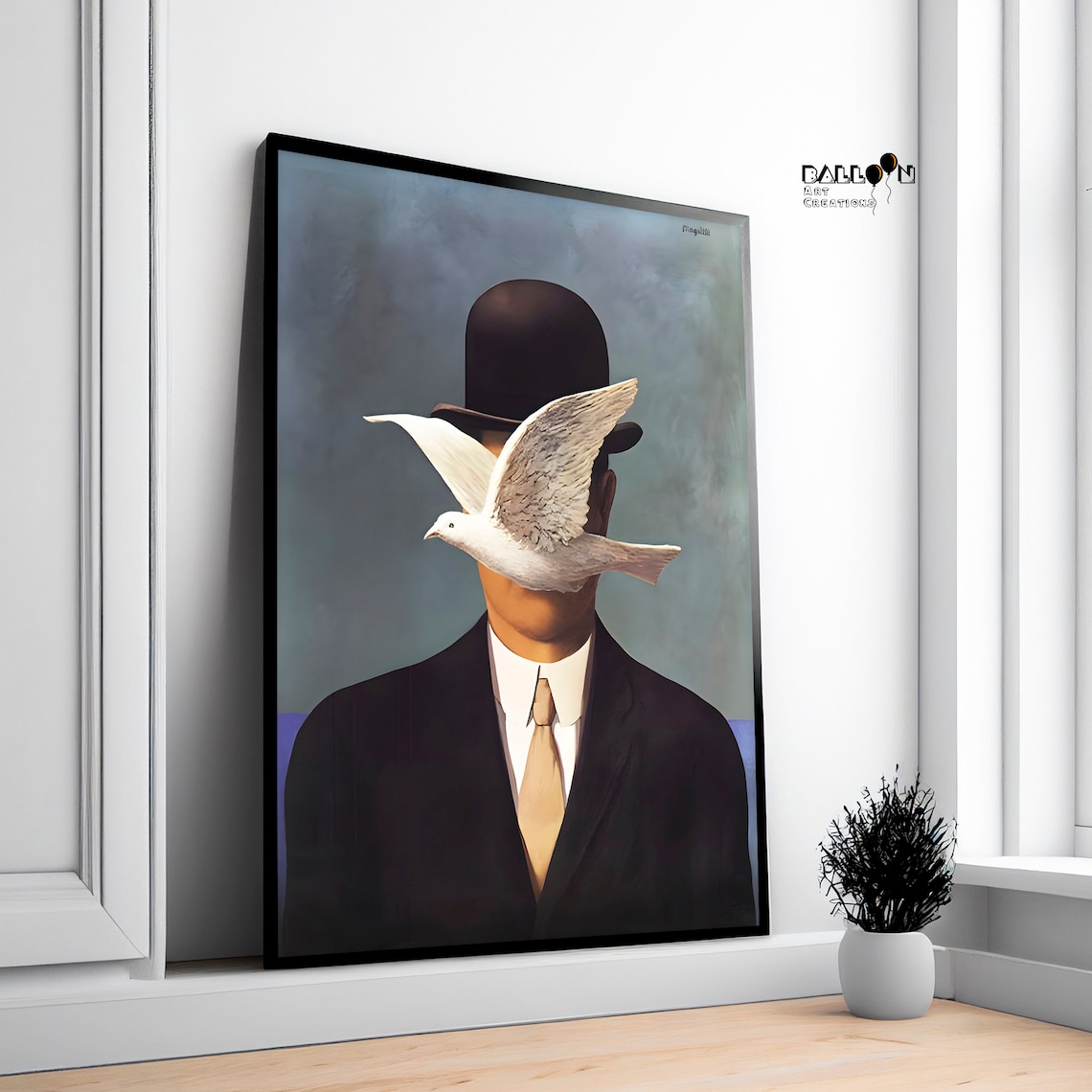 Rene Magritte, Man in a Bowler Hat, 1964, Rene Magritte Print, Magritte ...