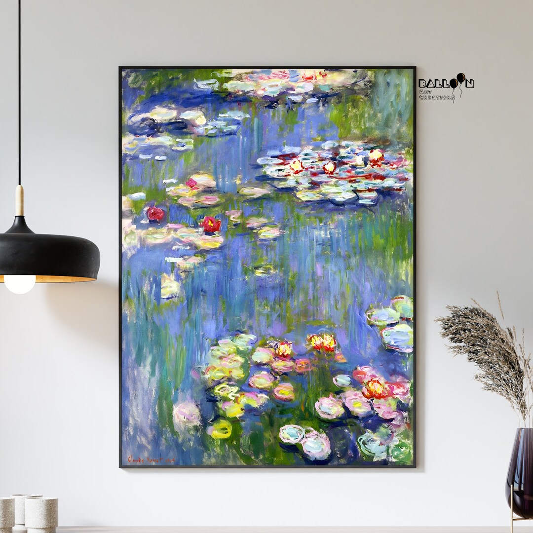 Claude Monet, Water Lilies, 1916, Monet Wall Art, Impressionist Art ...