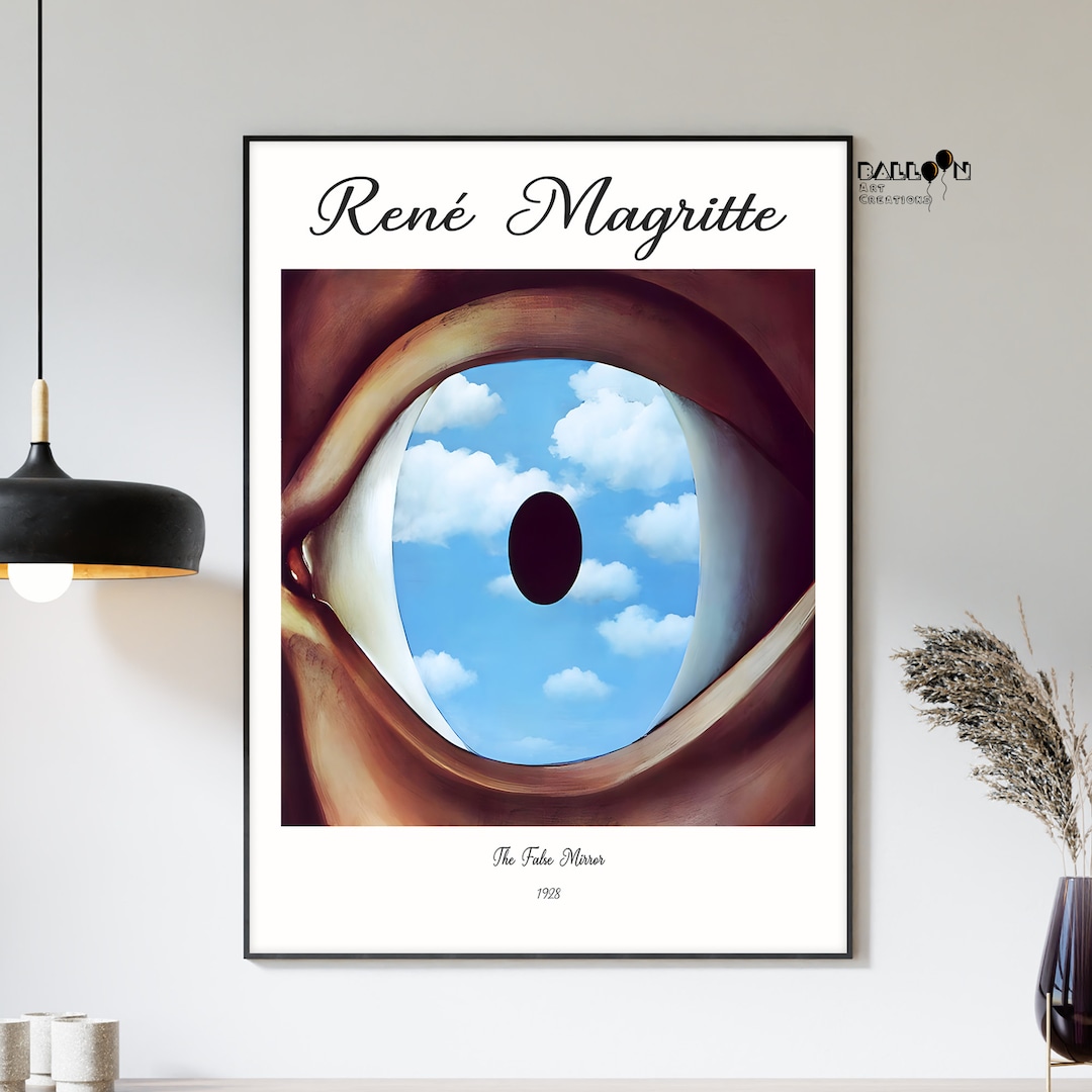 Rene Magritte, the False Mirror, 1928, Rene Magritte Poster, Modern ...