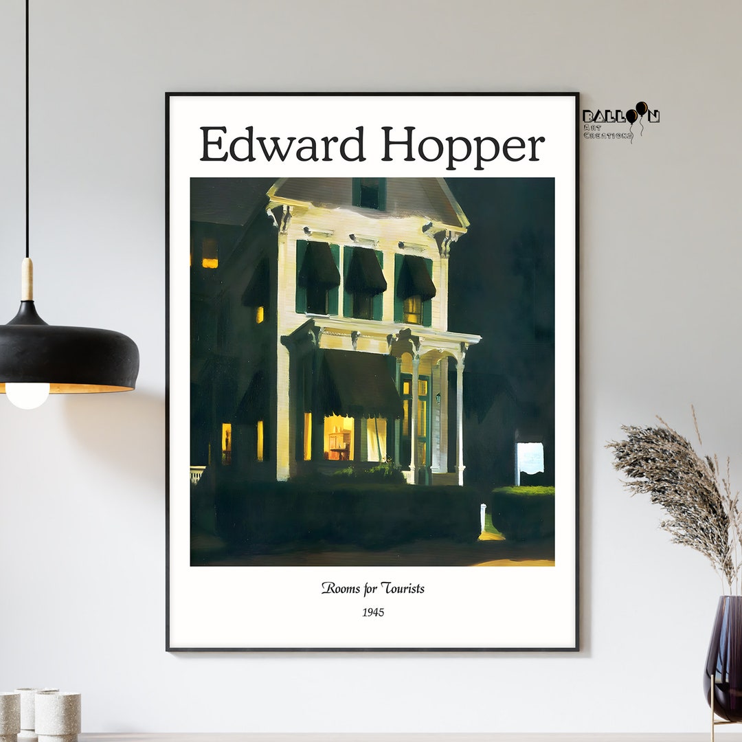 Edward Hopper, Rooms for Tourists, 1945, Hopper Wall Poster, Realism ...