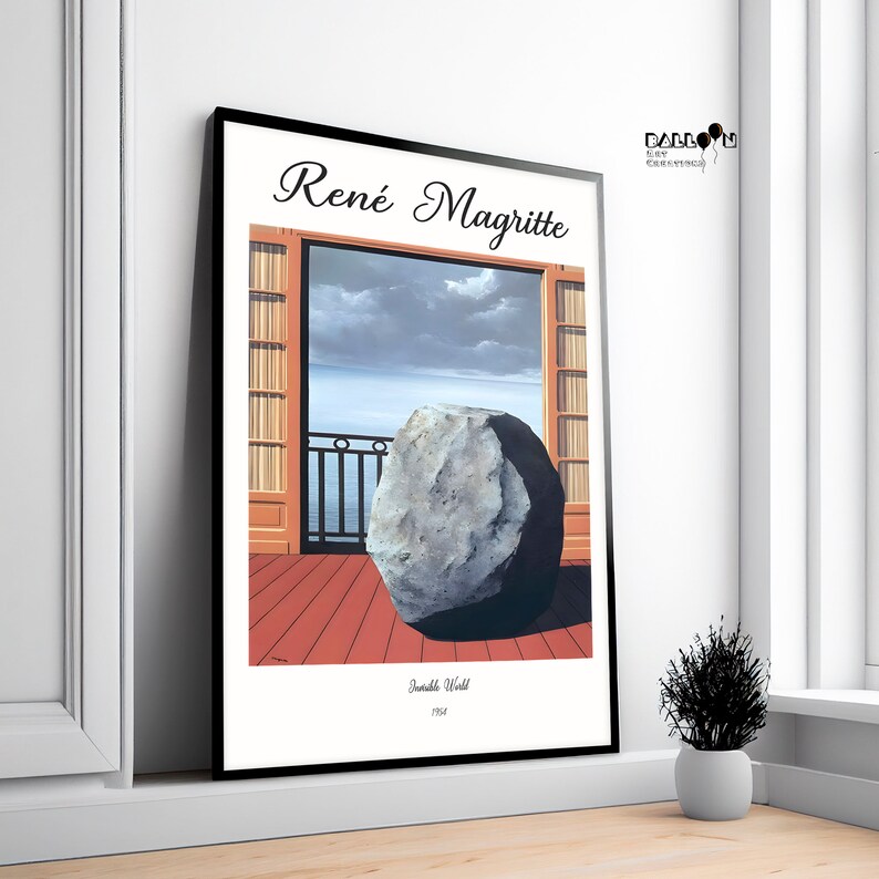 Rene Magritte, Invisible World, 1954, Rene Magritte Poster, Portrait ...