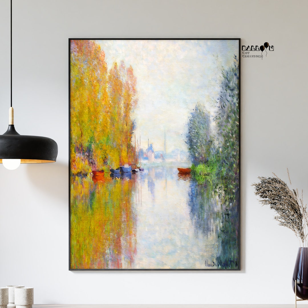Claude Monet, Autumn on the Seine at Argenteuil, 1873, Claude Monet ...