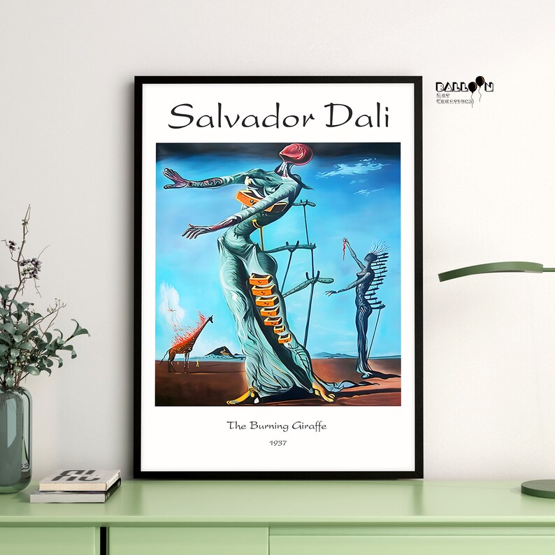 Salvador Dali, the Burning Giraffe, 1937, Salvador Dali Poster, Dali ...
