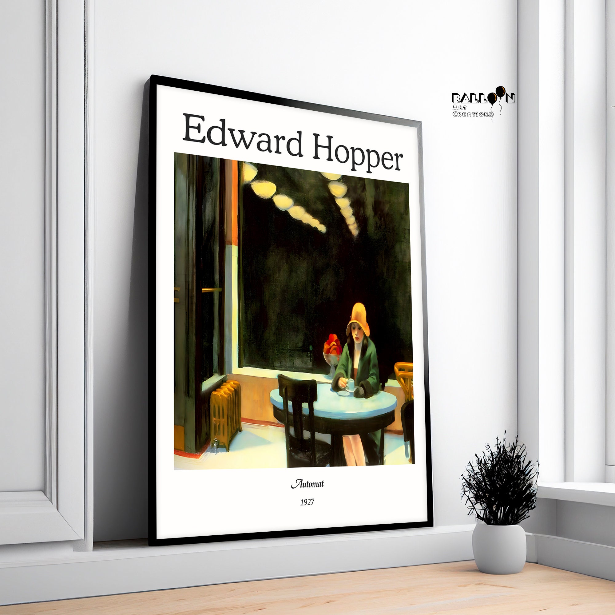Edward Hopper, Automat, 1927, Edward Hopper Print, Landscape Poster ...
