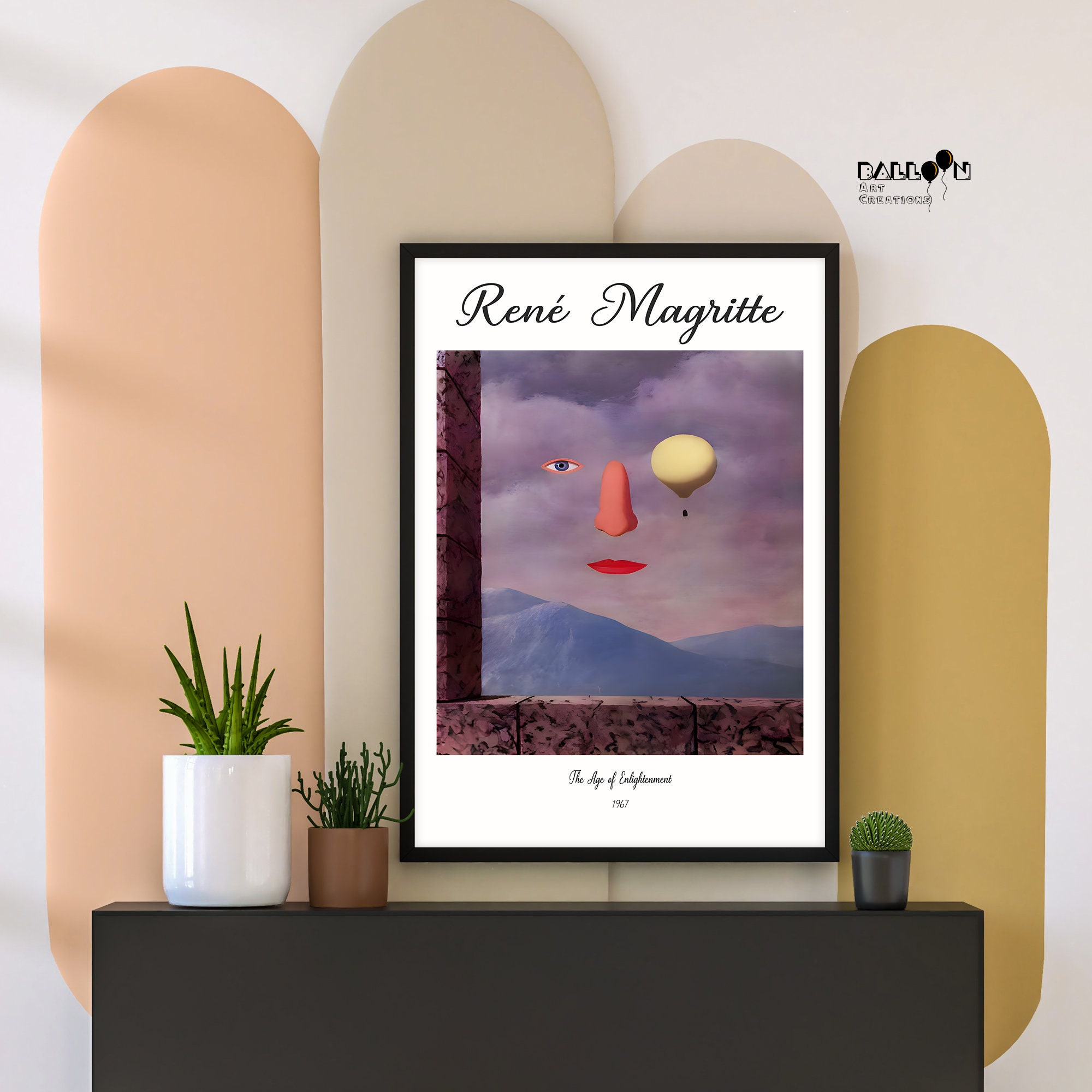 Rene Magritte, the Age of Enlightenment, 1967, Rene Magritte Poster ...